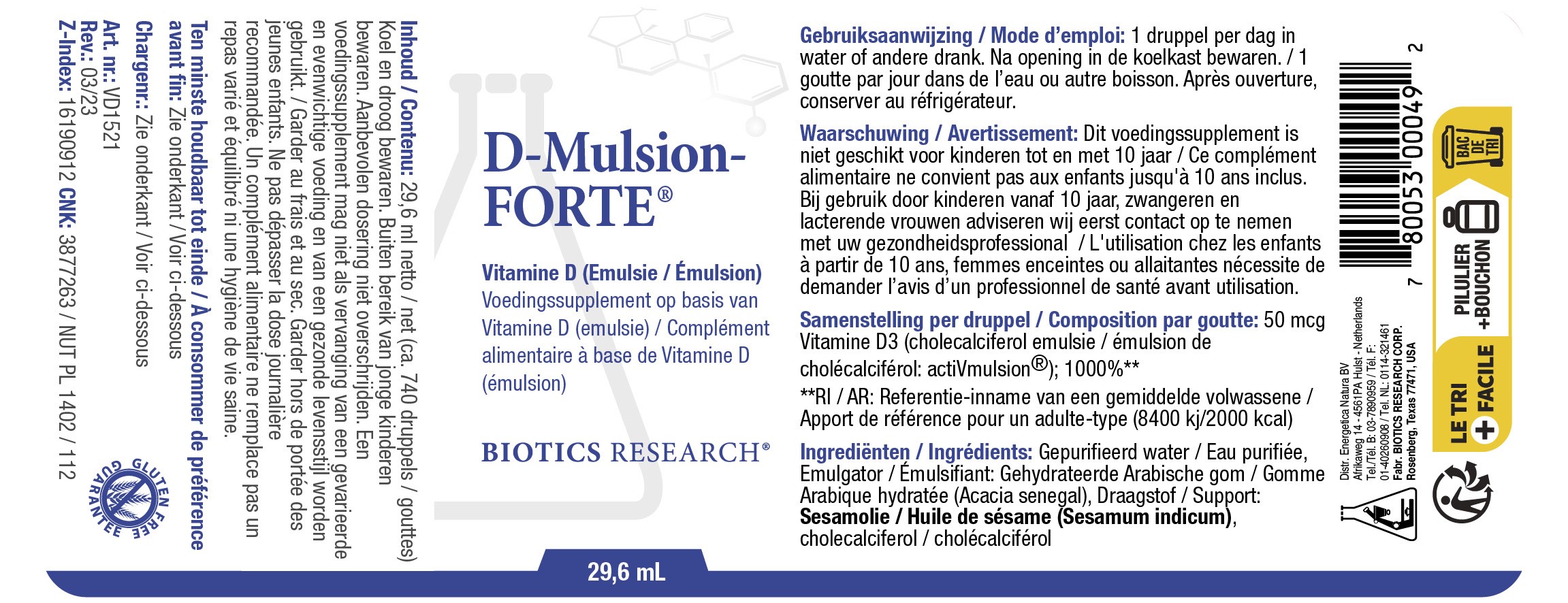 D-Mulsion Forte | Biotics Research | Energetica Natura